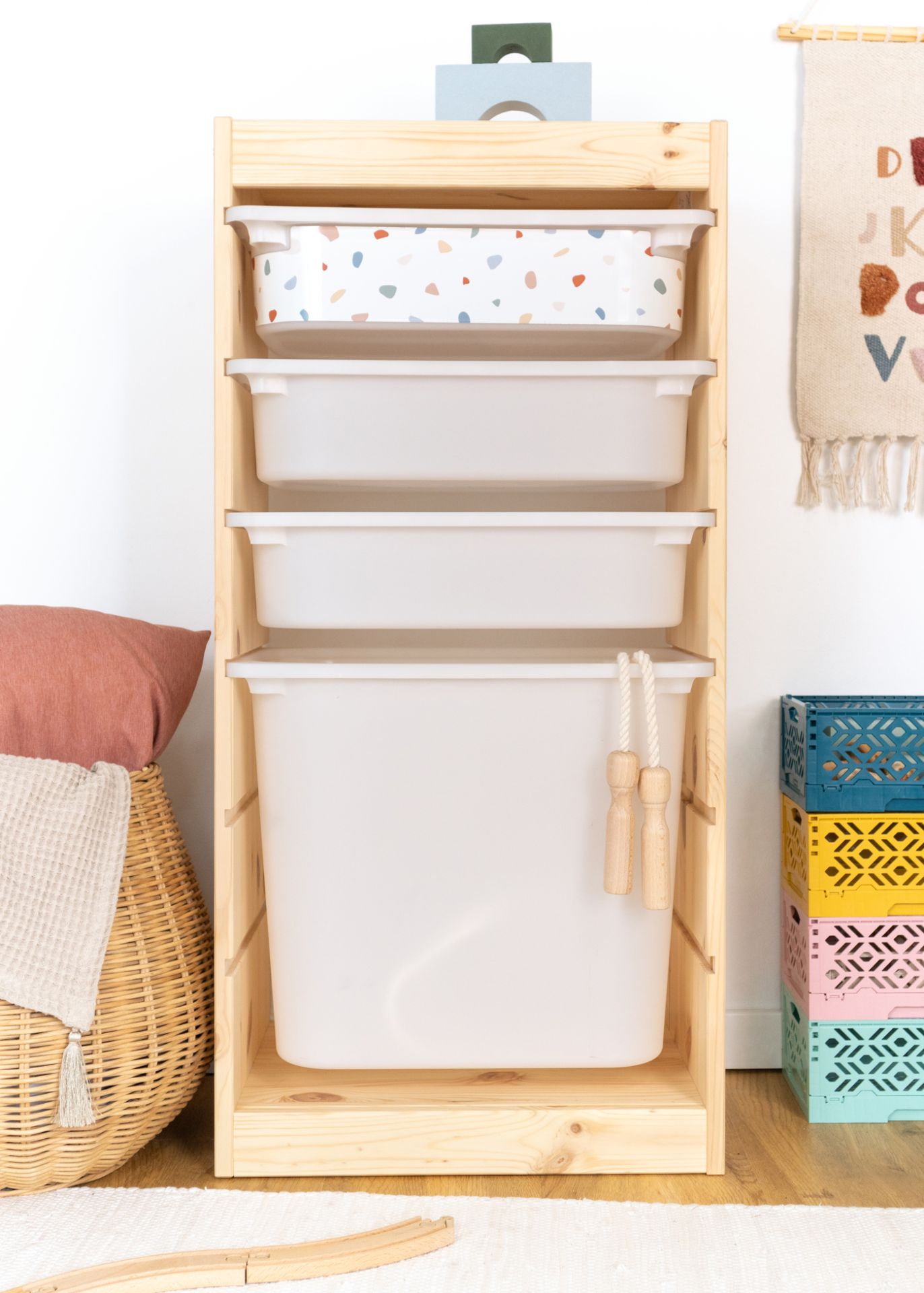 Decal for IKEA TROFAST boxes - TERRAZZO