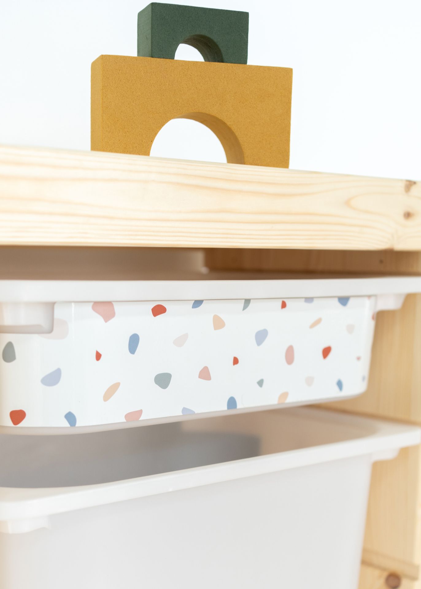 Decal for IKEA TROFAST boxes - TERRAZZO