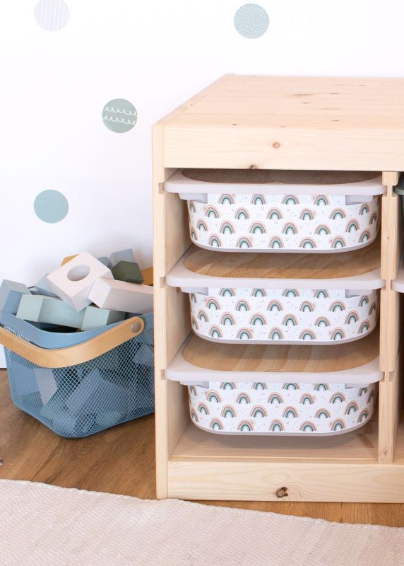 Decal for IKEA TROFAST boxes small - set of 3