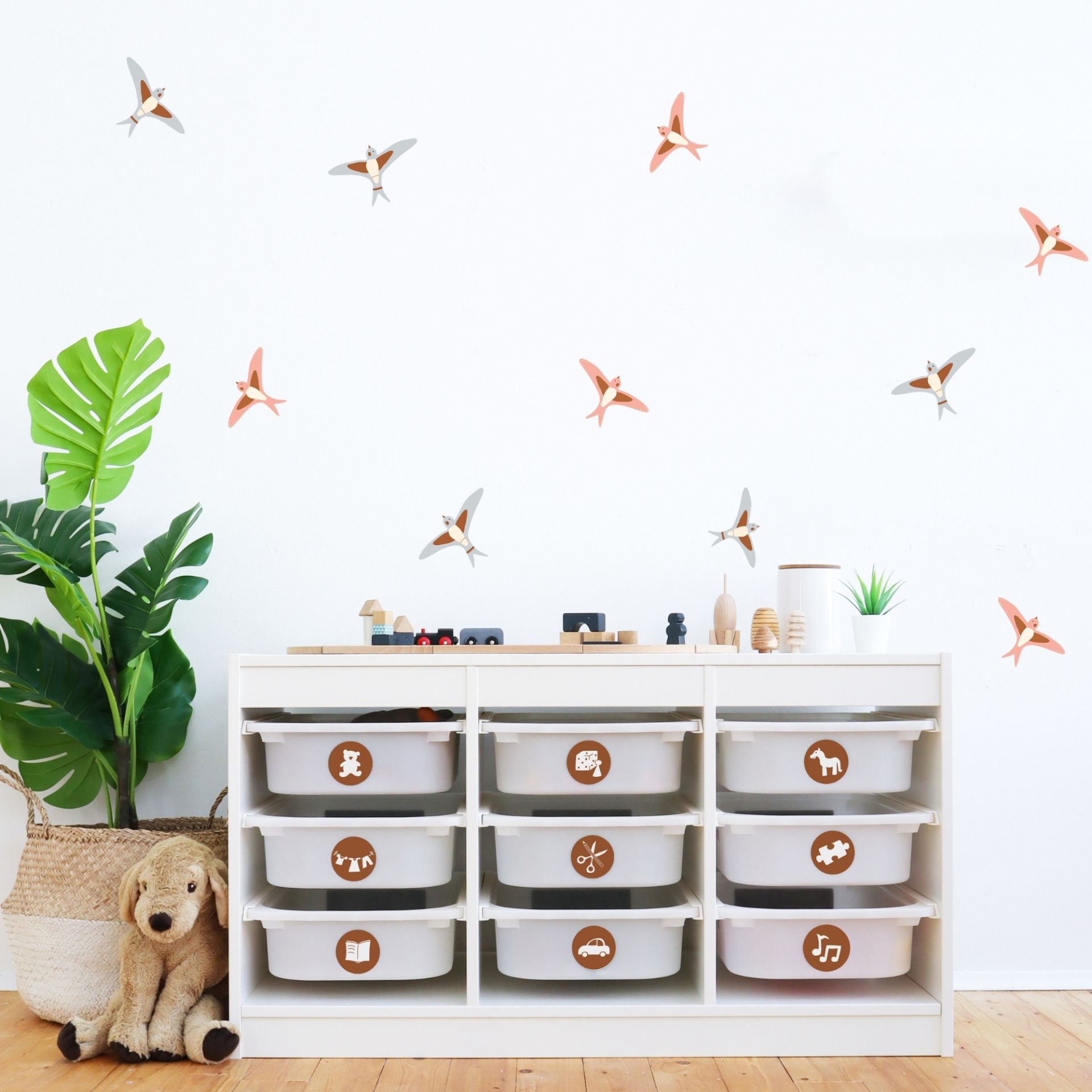 Forest animals in the children's room: animal furnishing ideas